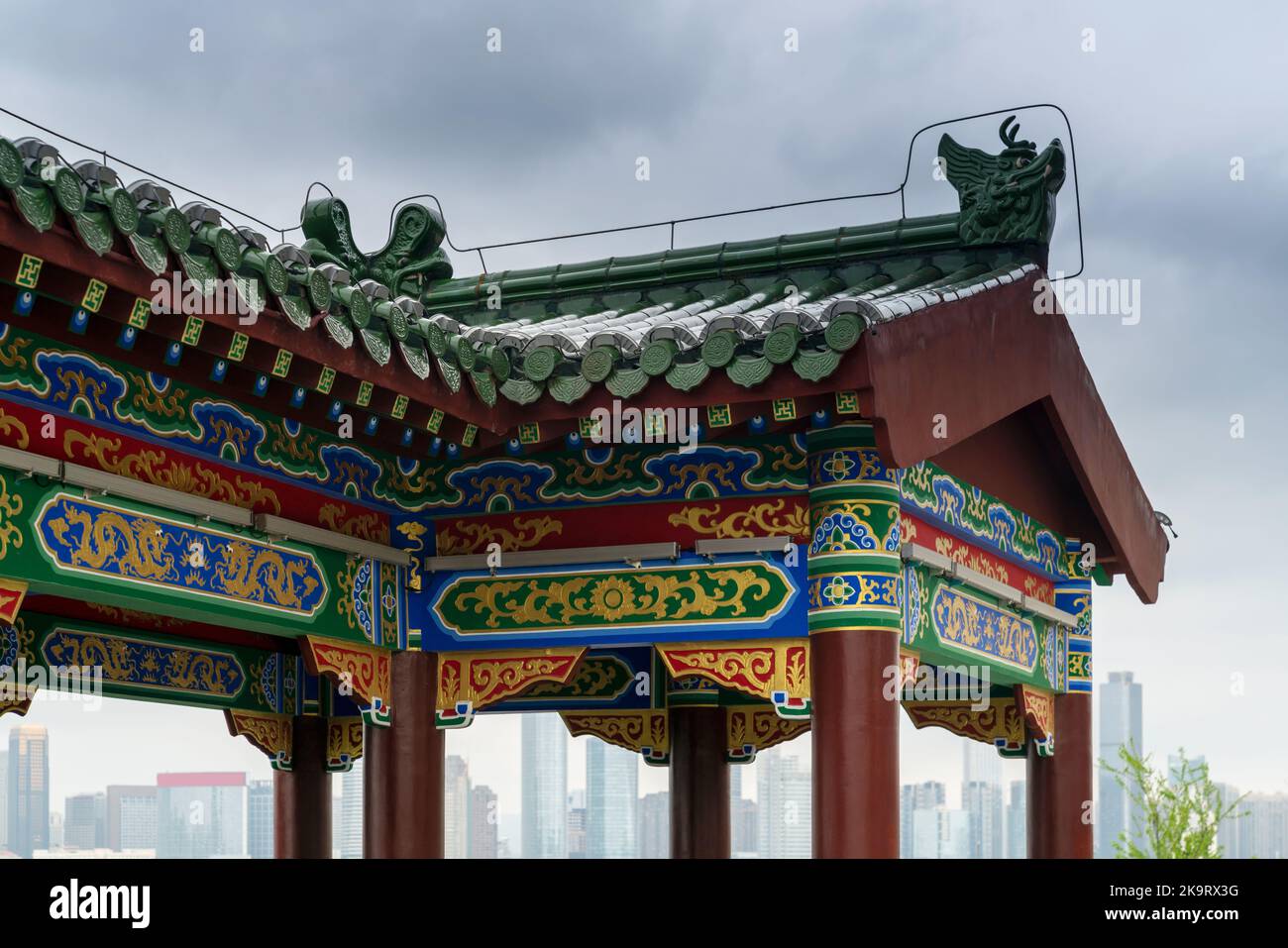A lot of old tiles on the roof Stock Photo - Alamy