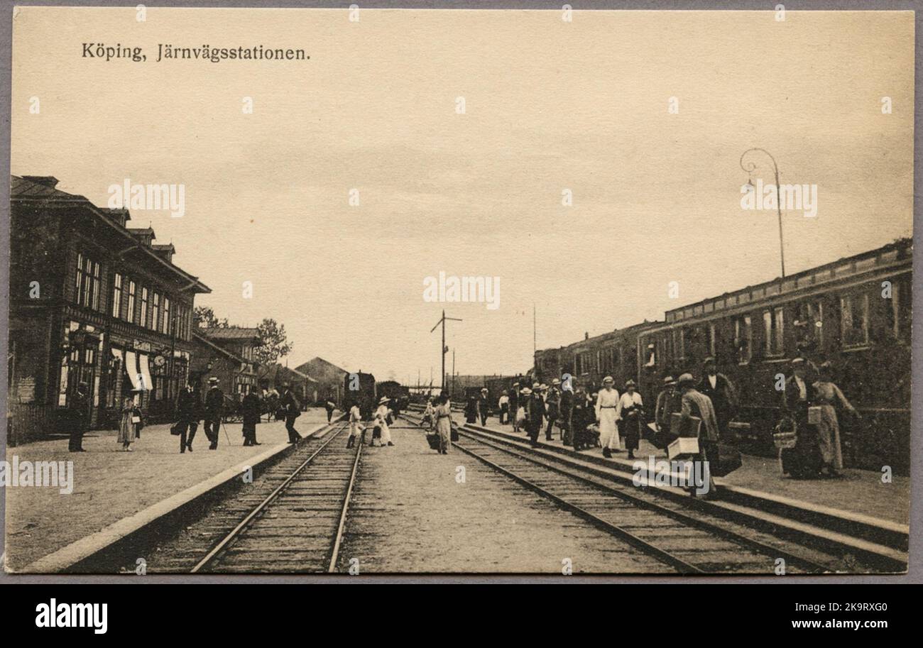 Traveling at the railway station in Köping Stock Photo - Alamy