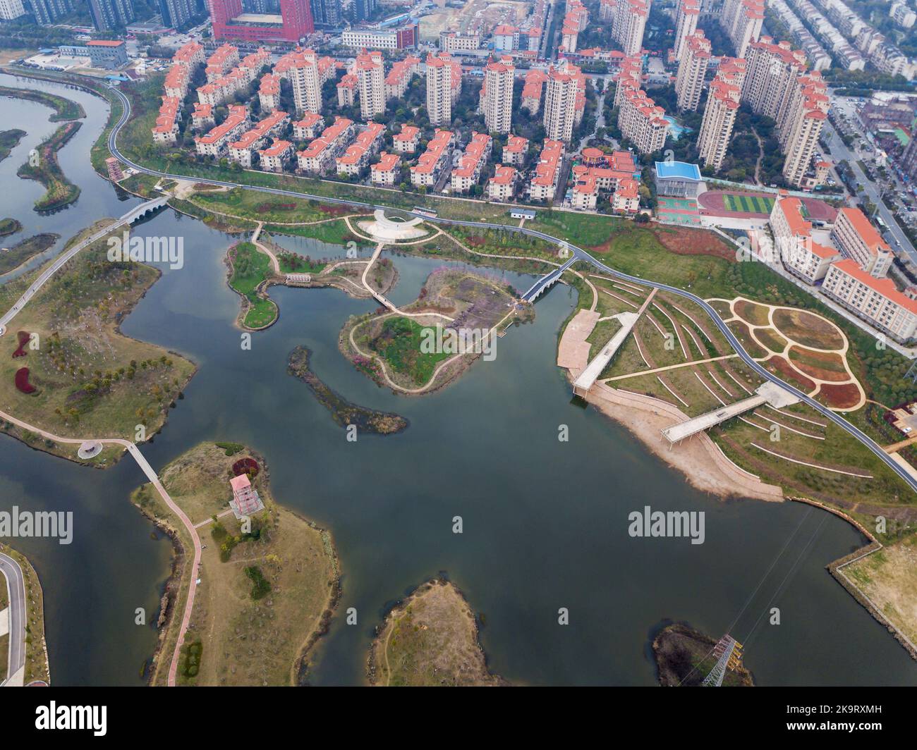 Aerial shot overhead residential street hi-res stock photography and ...
