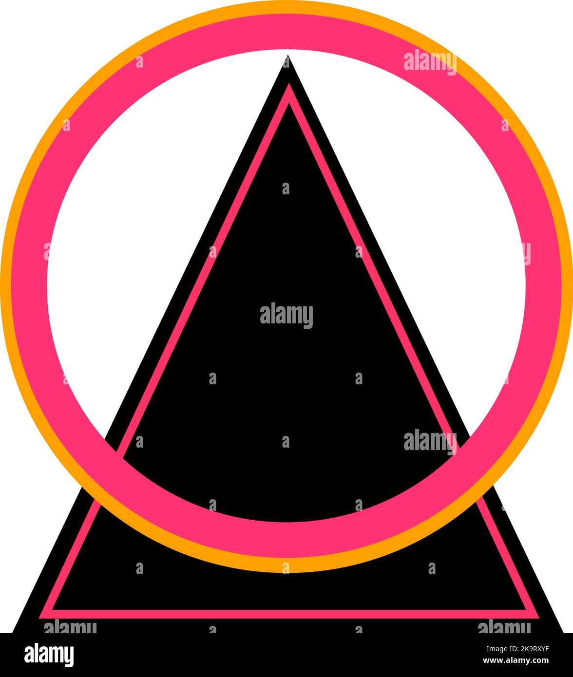 Abstract triangle with circle. Element of design Stock Vector Image ...