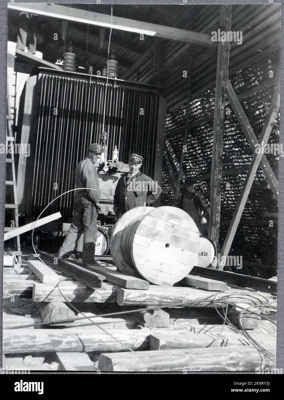 Håmojåkk - Kalixfors, masked shed for transformer Stock Photo - Alamy