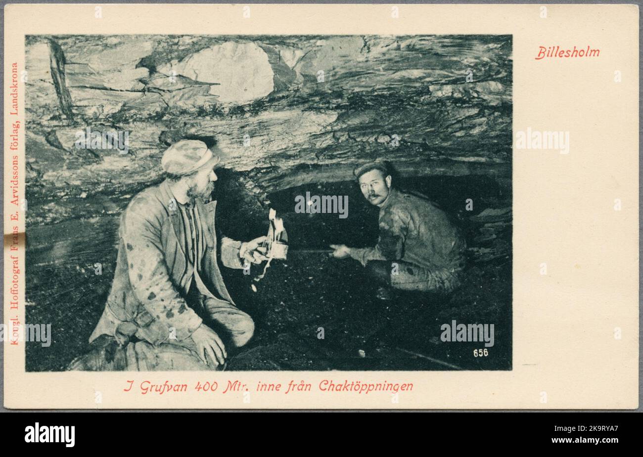 400 meters down in the Billesholm mine Stock Photo - Alamy
