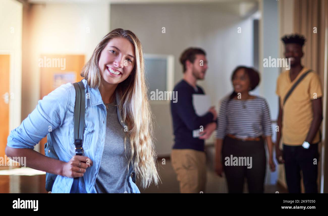 Student corridor hi-res stock photography and images - Alamy