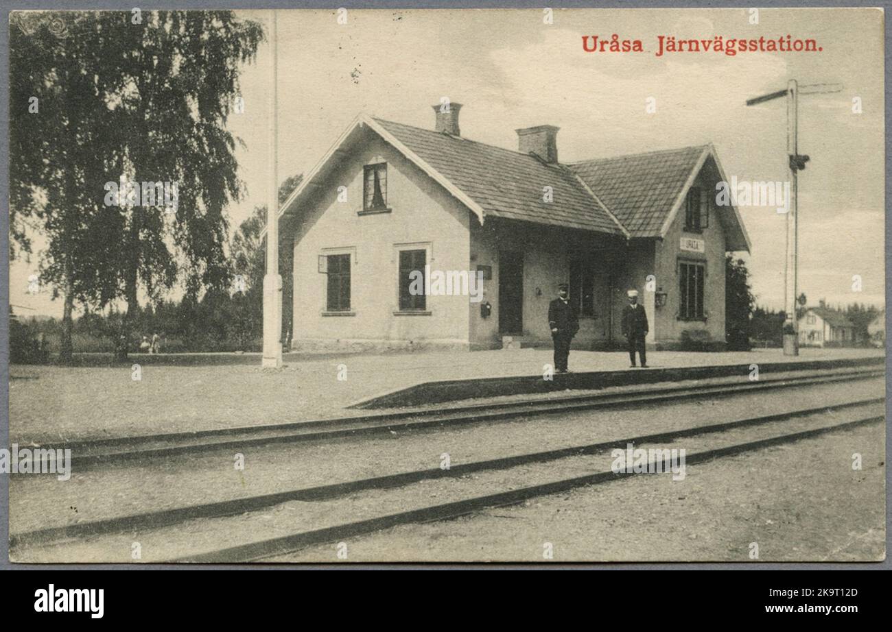 Uråsa railway station Stock Photo - Alamy