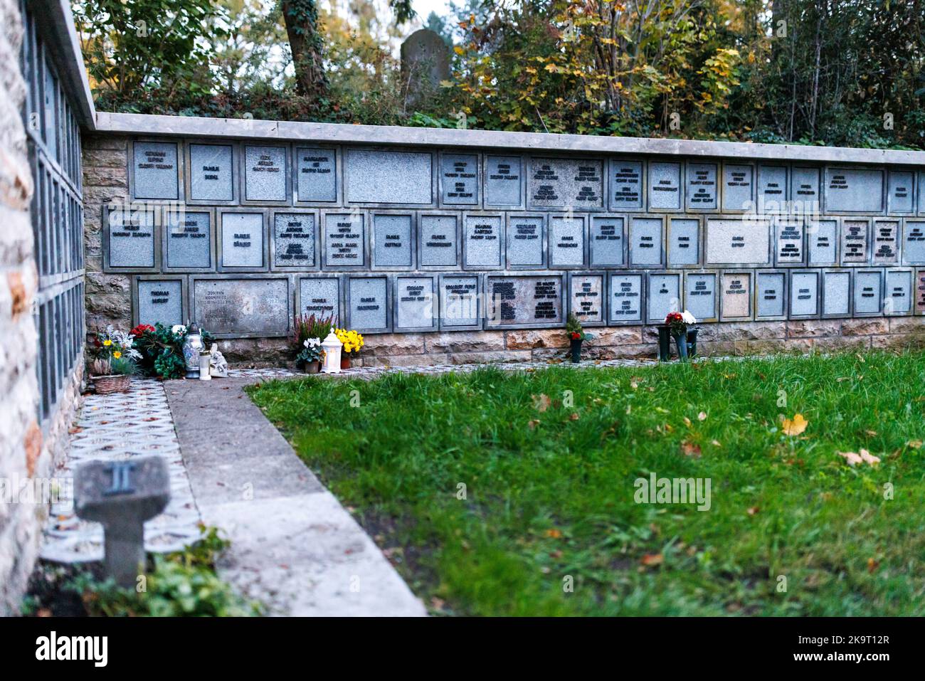 Nuremberg, Germany. 29th Oct, 2022. A niche wall for urns in the ...