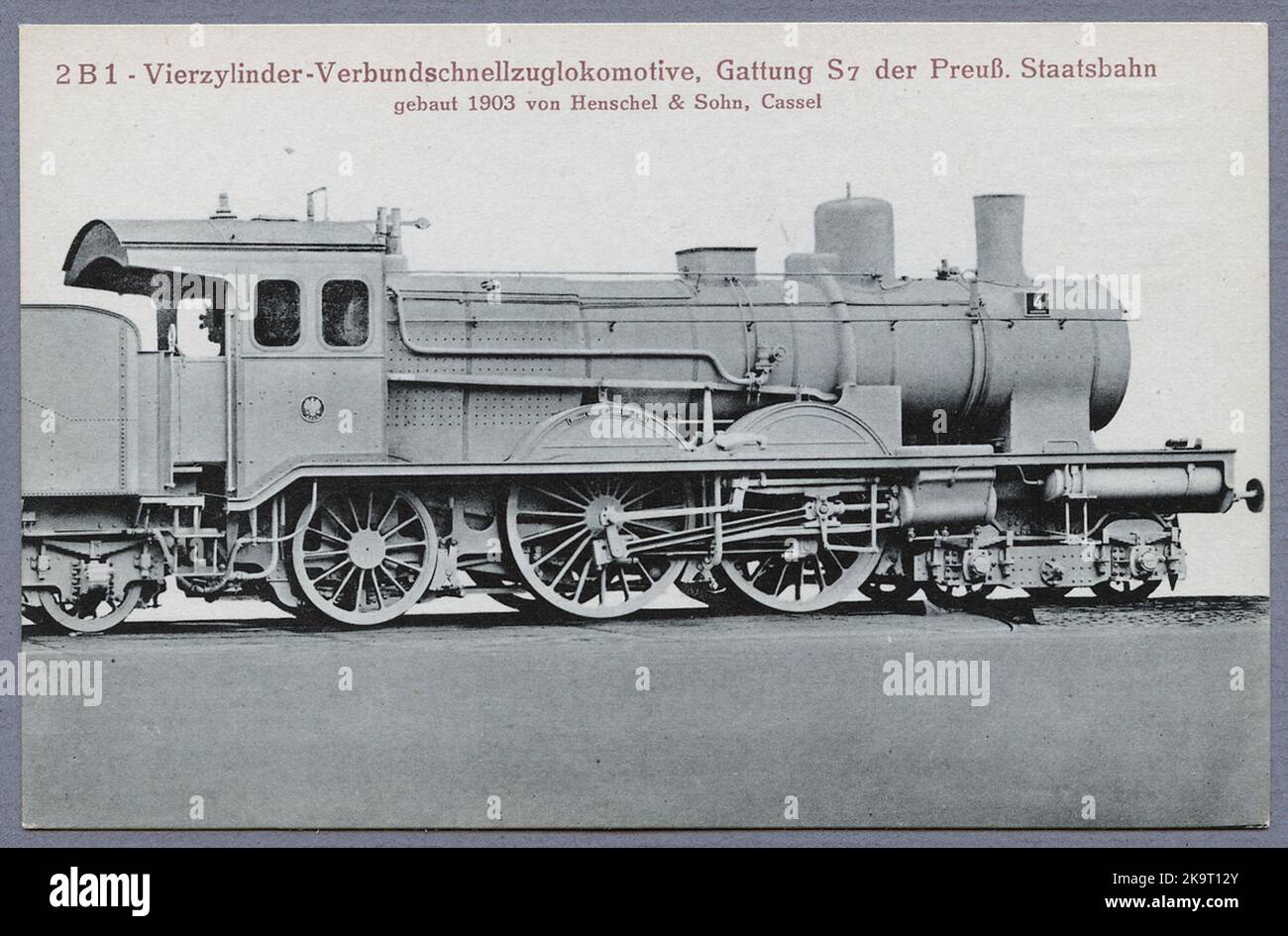 Tyskt Ånglok, Prussian state railways S7 4 Stock Photo - Alamy