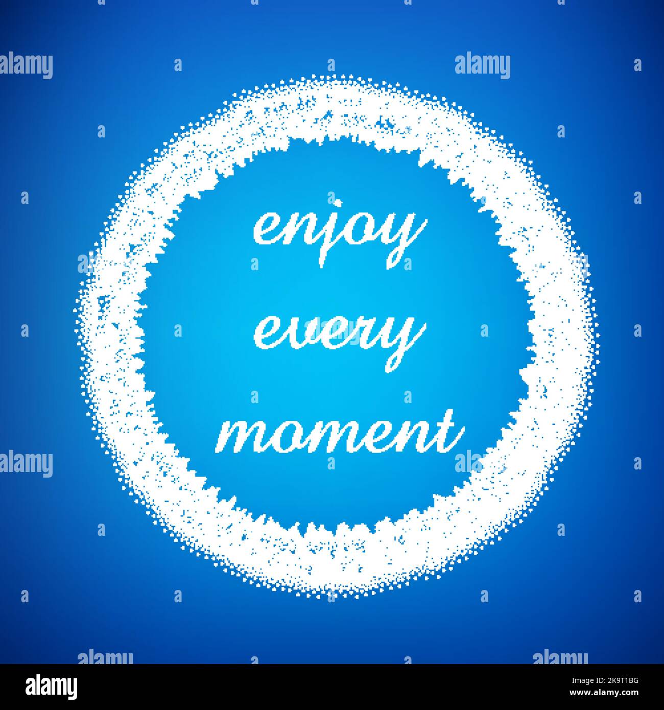Enjoy every moment. Inspirational quote on blurred background Stock ...
