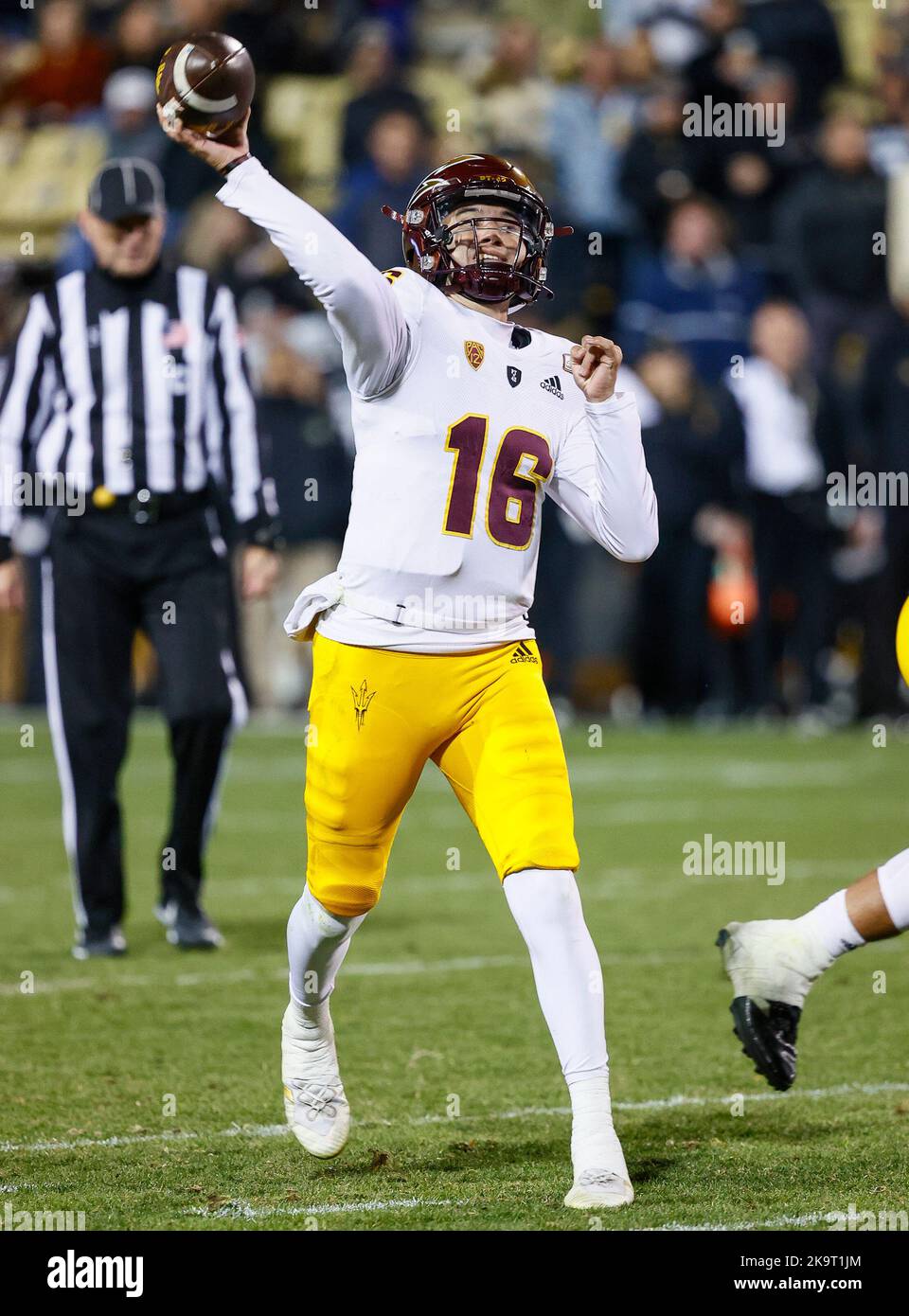 Boulder, CO, USA. 29th Oct, 2022. Arizona State Sun Devils quarterback ...