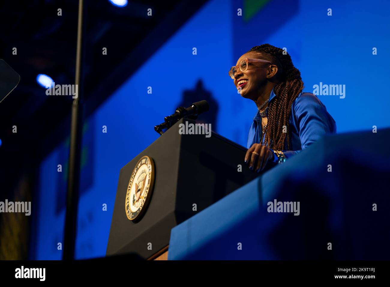 Kelley Robinson, the new president of HRC, speaks about the future at the Human Rights Campaign ...