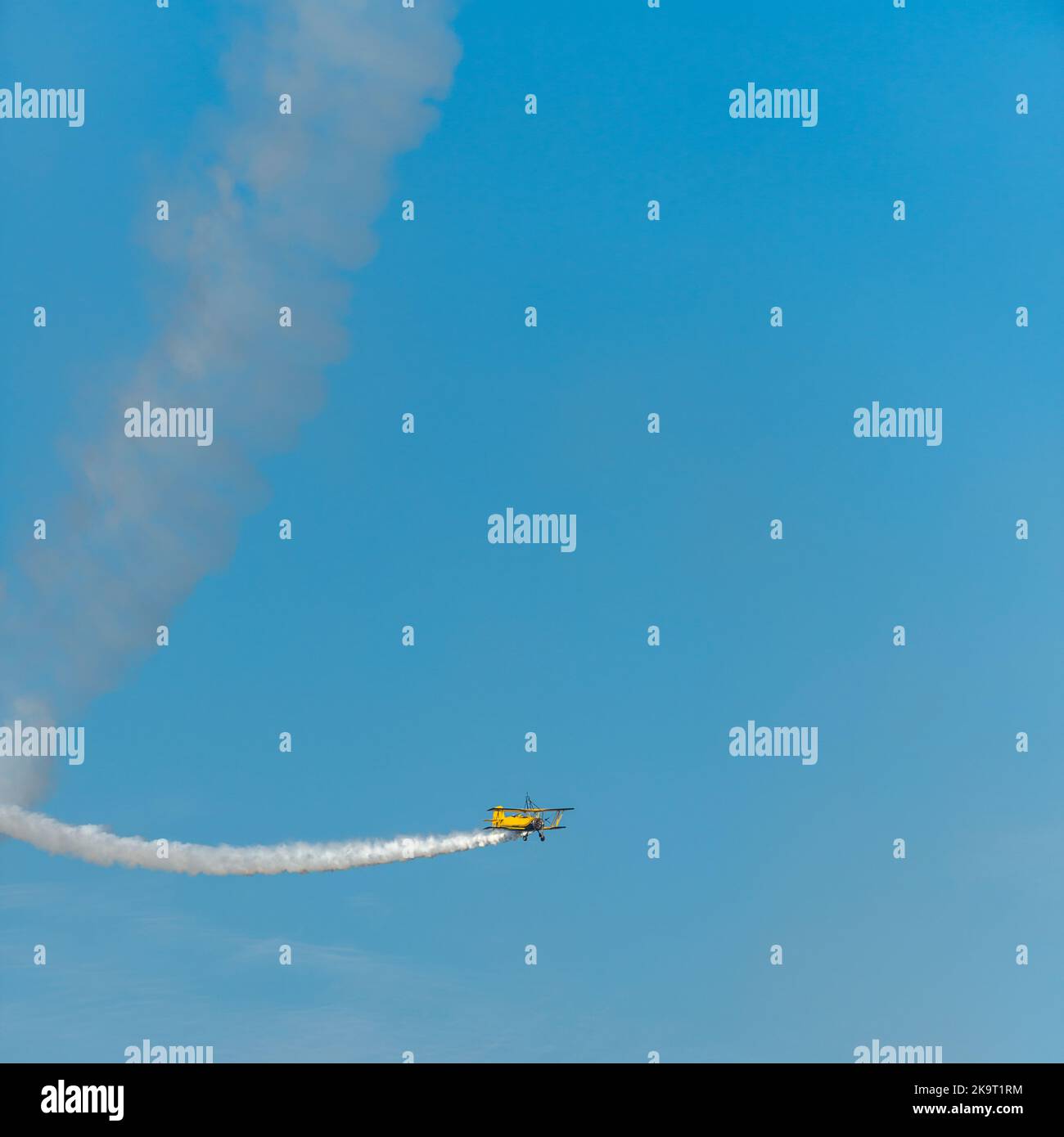 Airplanes on airshow. Aerobatic team performs flight at air show Stock ...