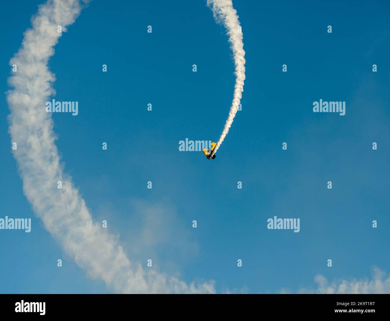 Airplanes on airshow. Aerobatic team performs flight at air show Stock ...