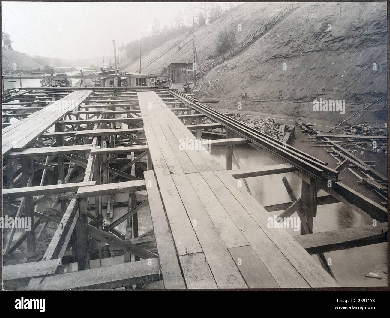 Casting for bridge foundation Stock Photo - Alamy