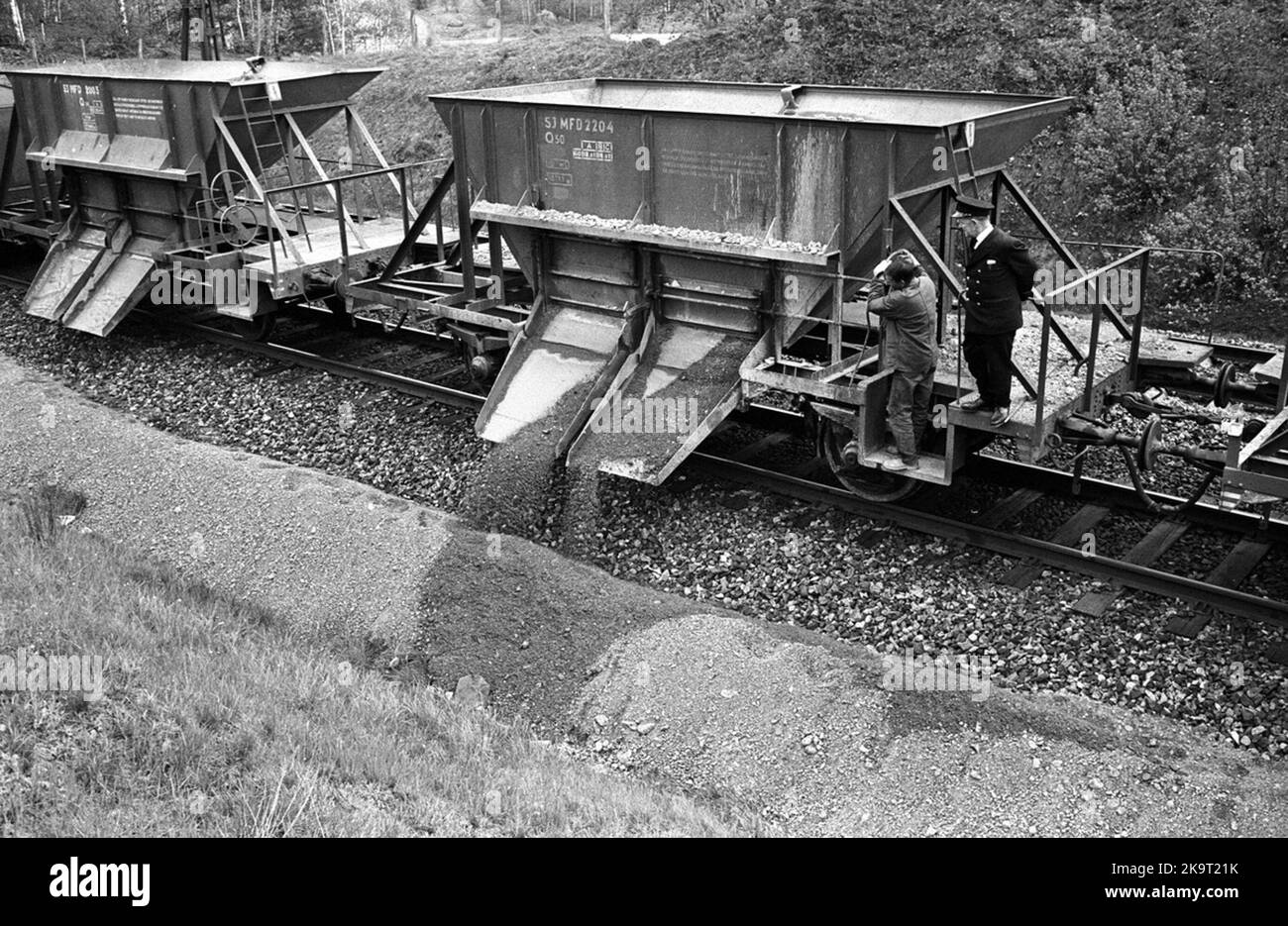 State Railways, SJ Q50. Track maintenance work Stock Photo - Alamy