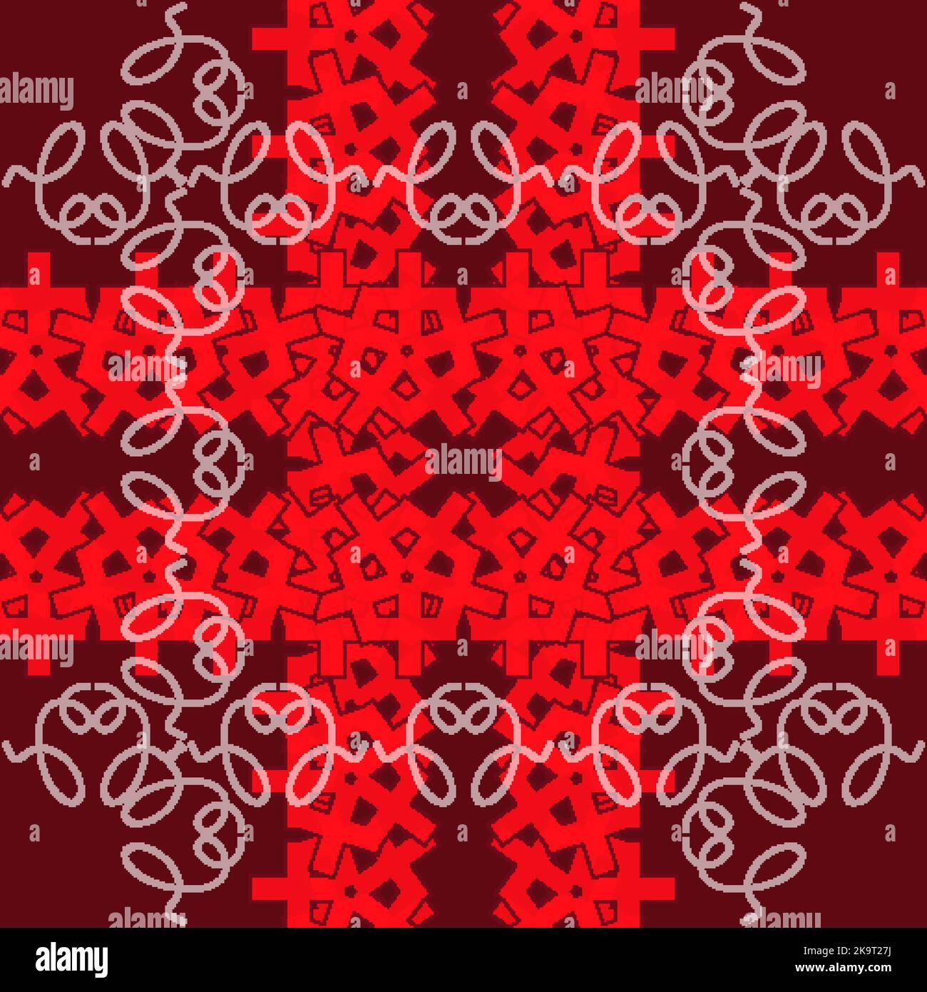 Abstract ornaments, seamless decorative pattern. Vector illustration ...