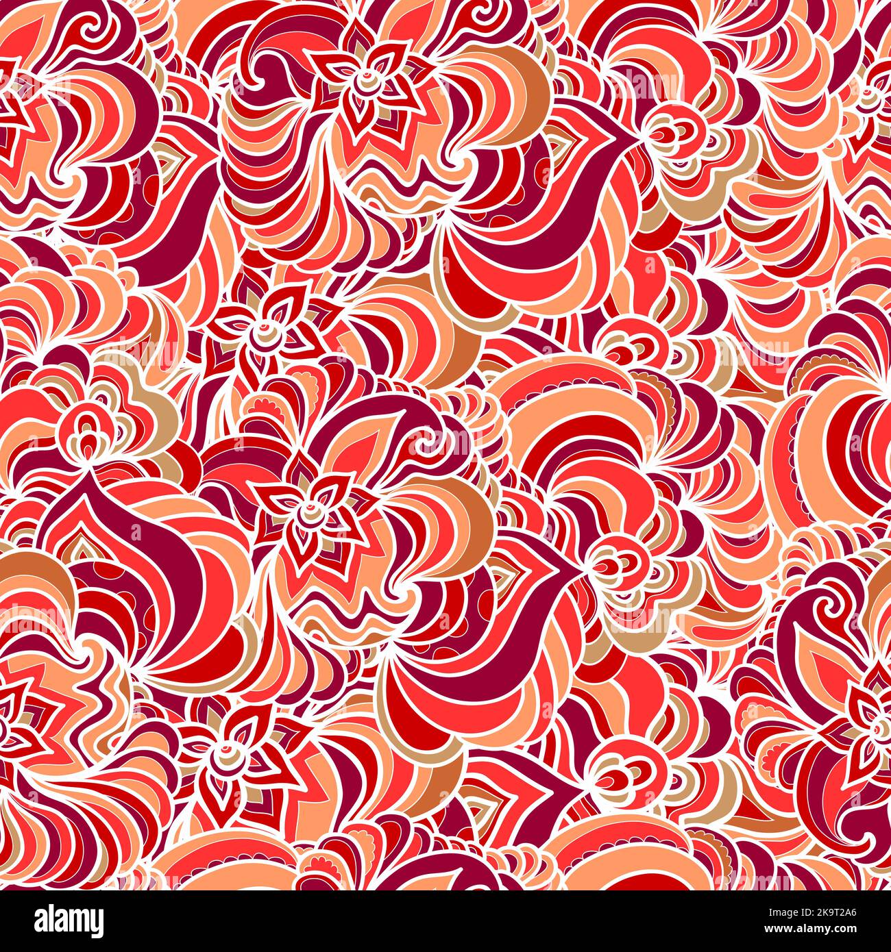 Abstract ornaments, seamless decorative pattern. Vector illustration ...
