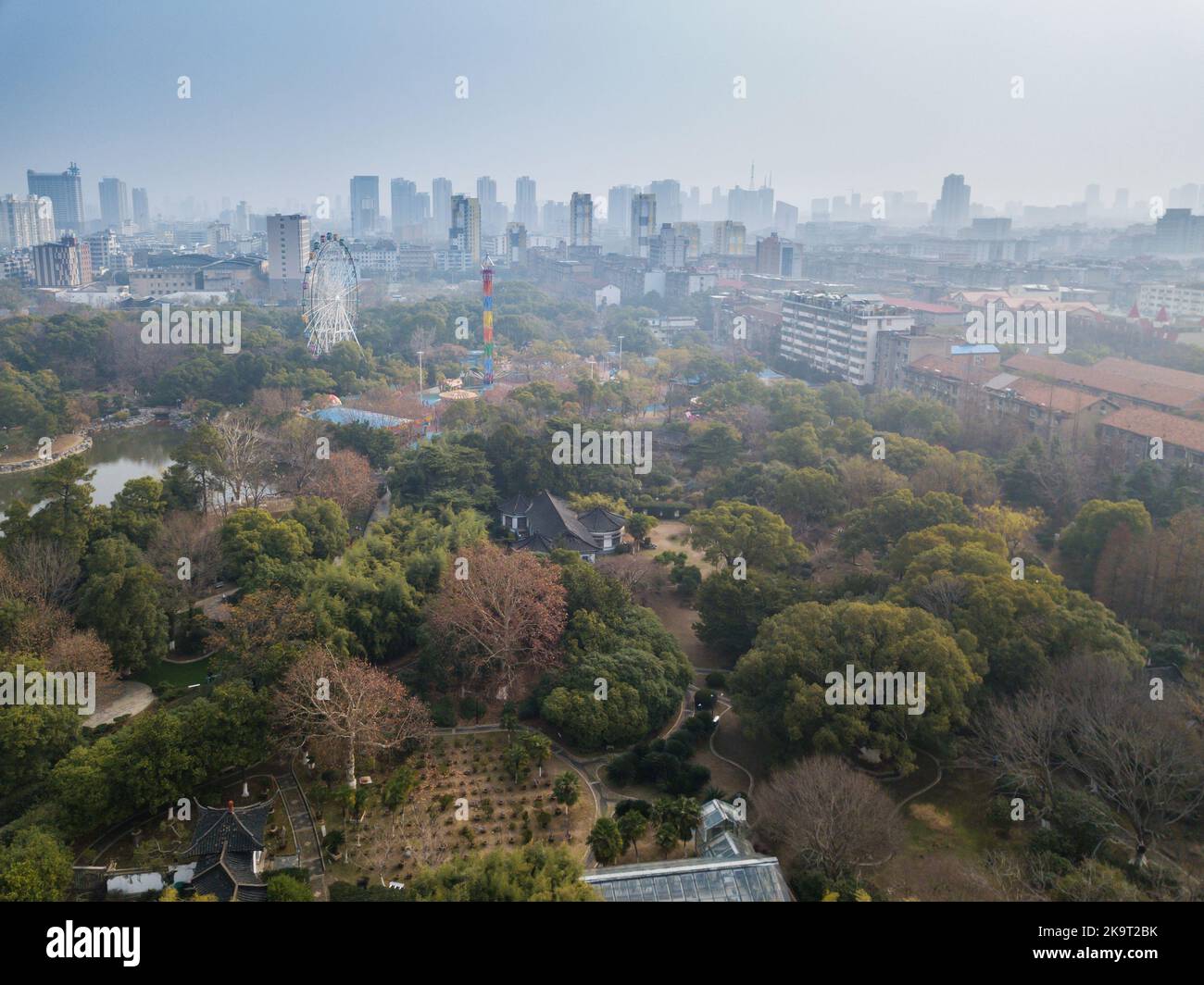 Aerial photography of ancient buildings in China Stock Photo - Alamy