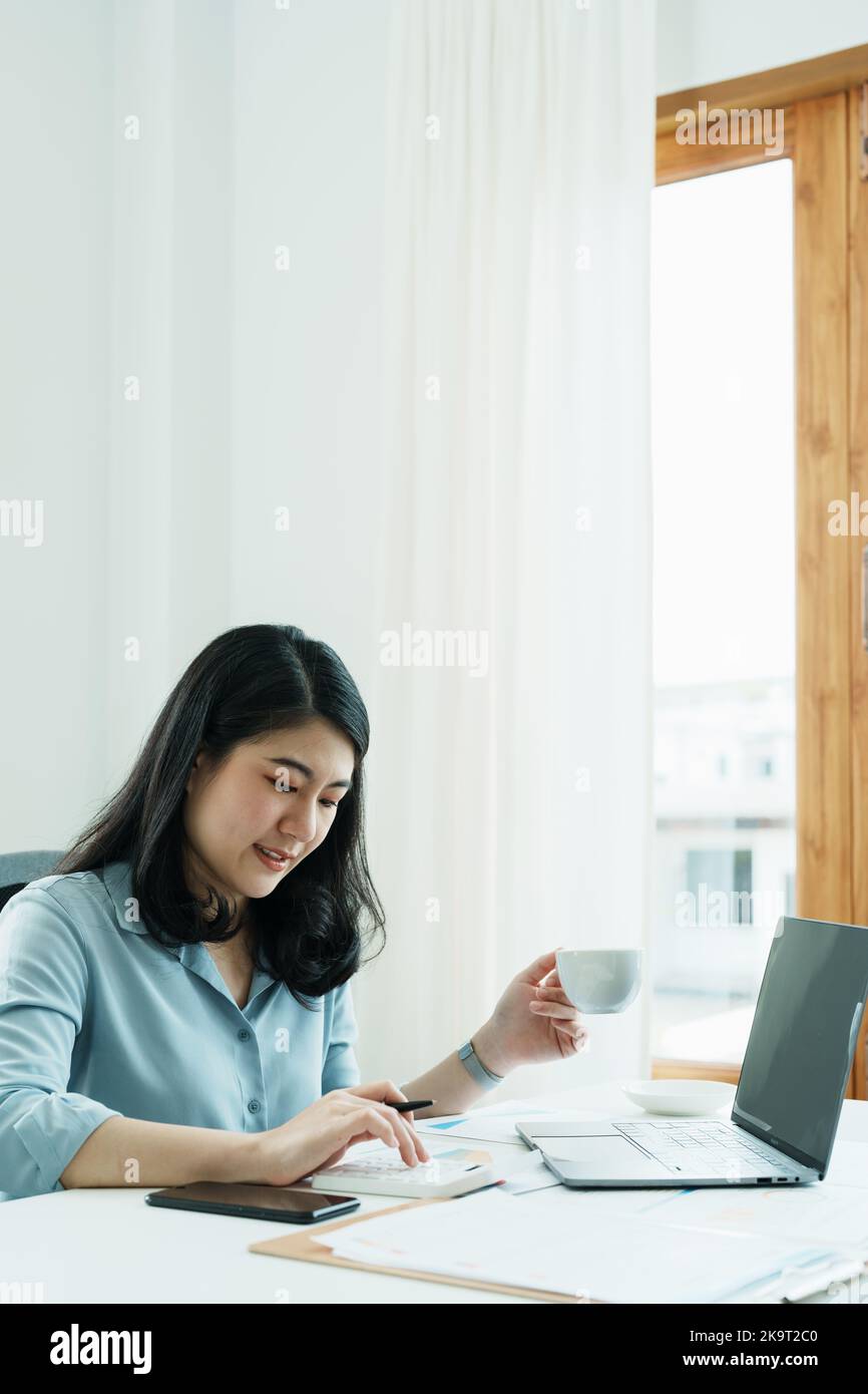 financial, Planning, Marketing and Accounting, portrait of Asian ...