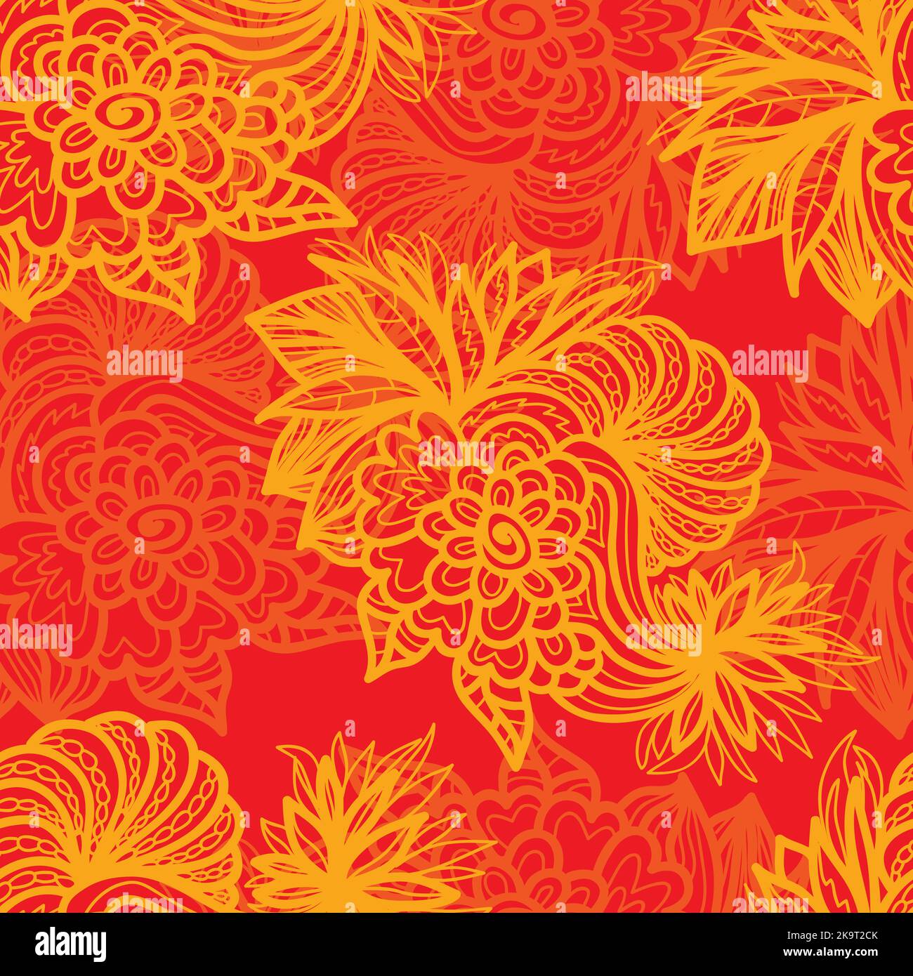 Abstract ornaments, seamless decorative pattern. Vector illustration ...