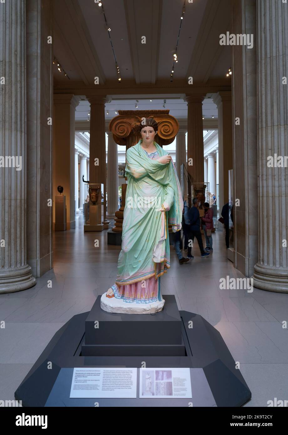 New York, NY - October 2022: Colorized reproduction of a classical ...