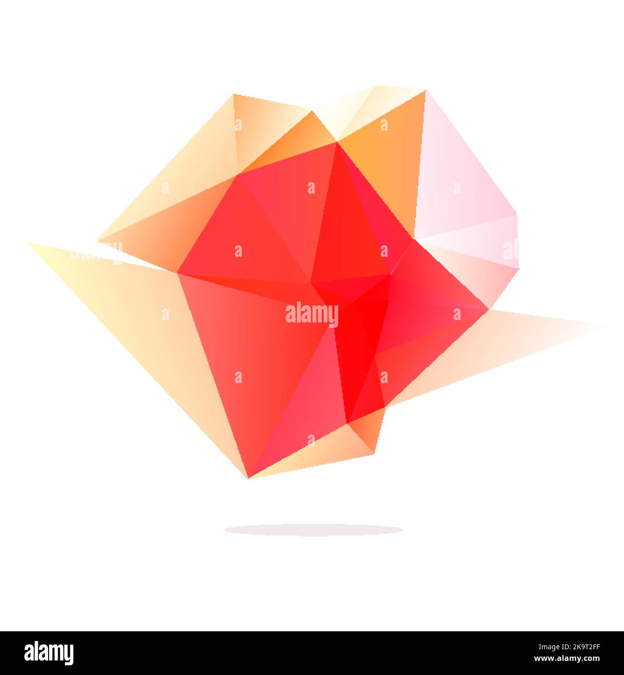 Abstract decorative vector background with triangular polygons Stock ...