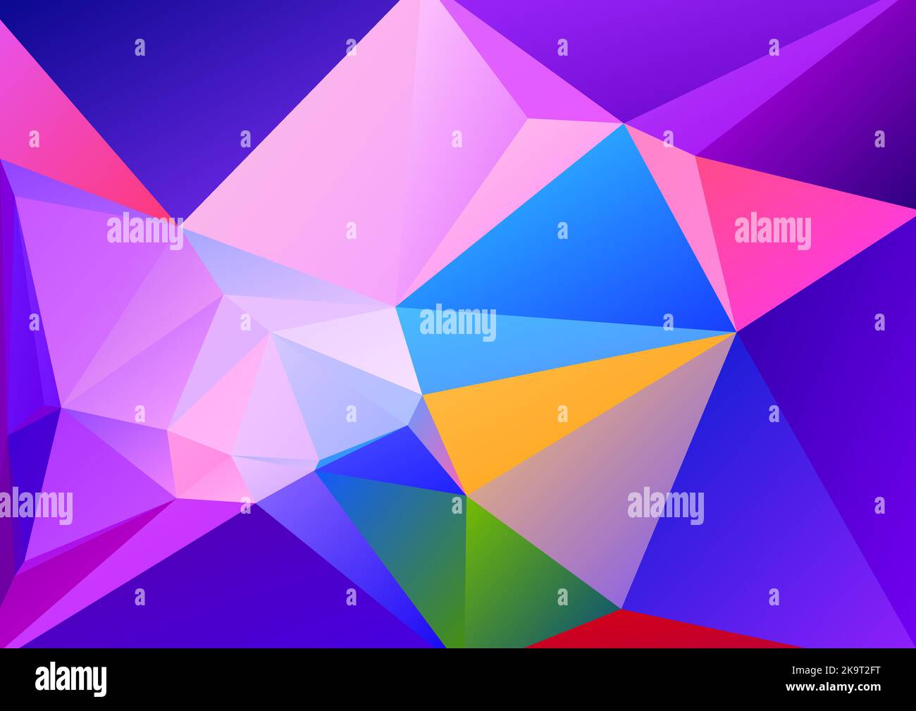 Abstract decorative vector background with triangular polygons Stock ...