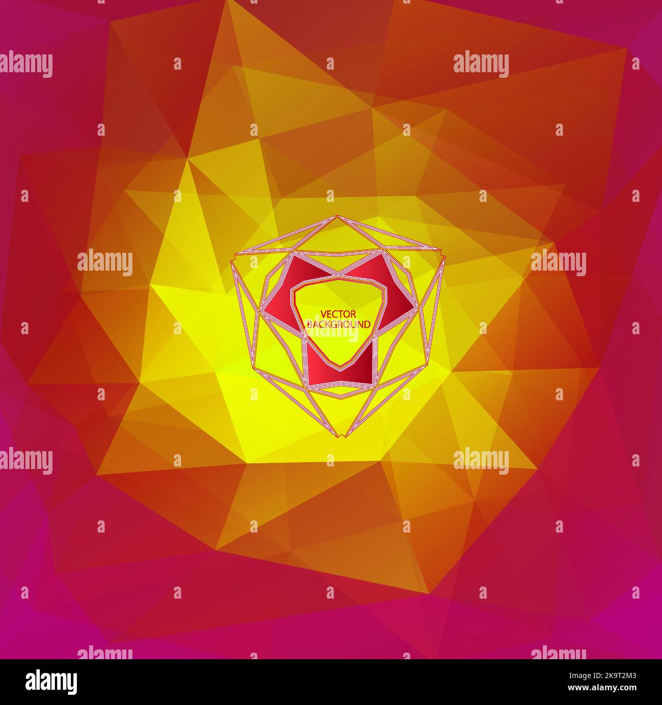 Abstract Decorative Vector Background With Triangular Polygons Stock Vector Image And Art Alamy