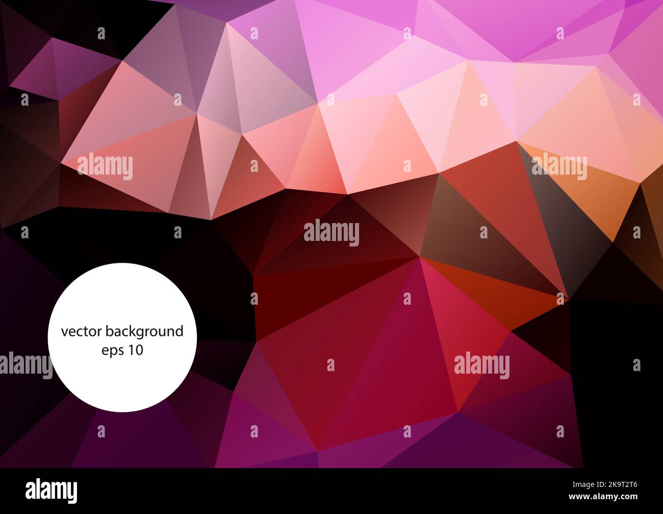 Abstract decorative vector background with triangular polygons Stock ...