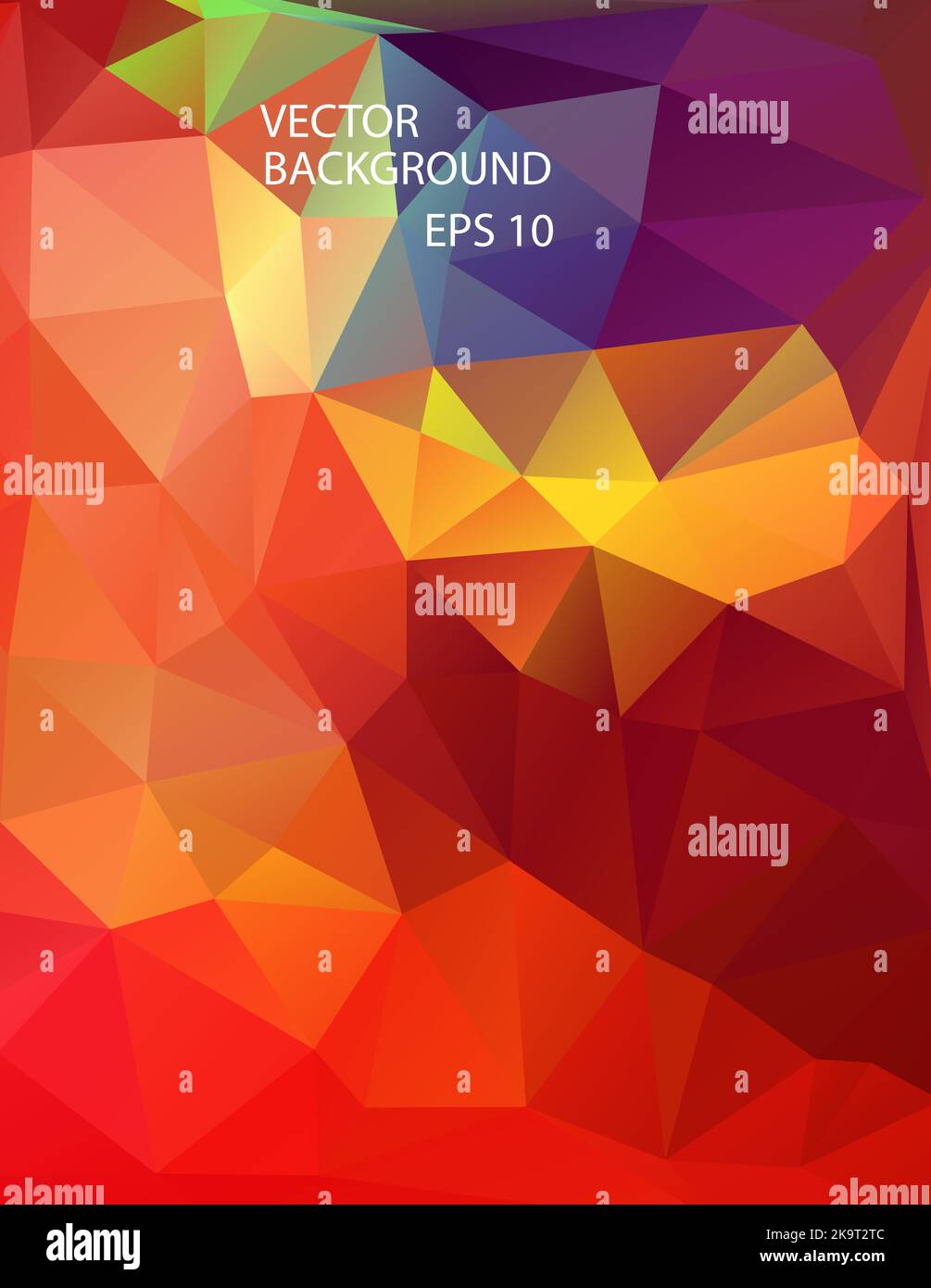 Abstract decorative vector background with triangular polygons Stock Vector Image & Art - Alamy