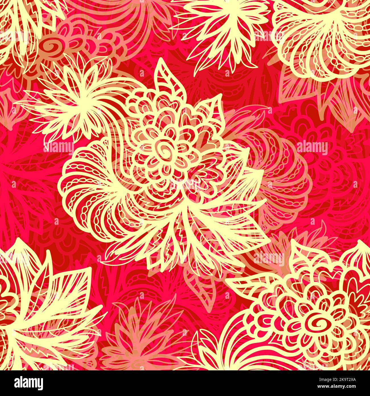 Abstract ornaments, seamless decorative pattern. Vector illustration ...
