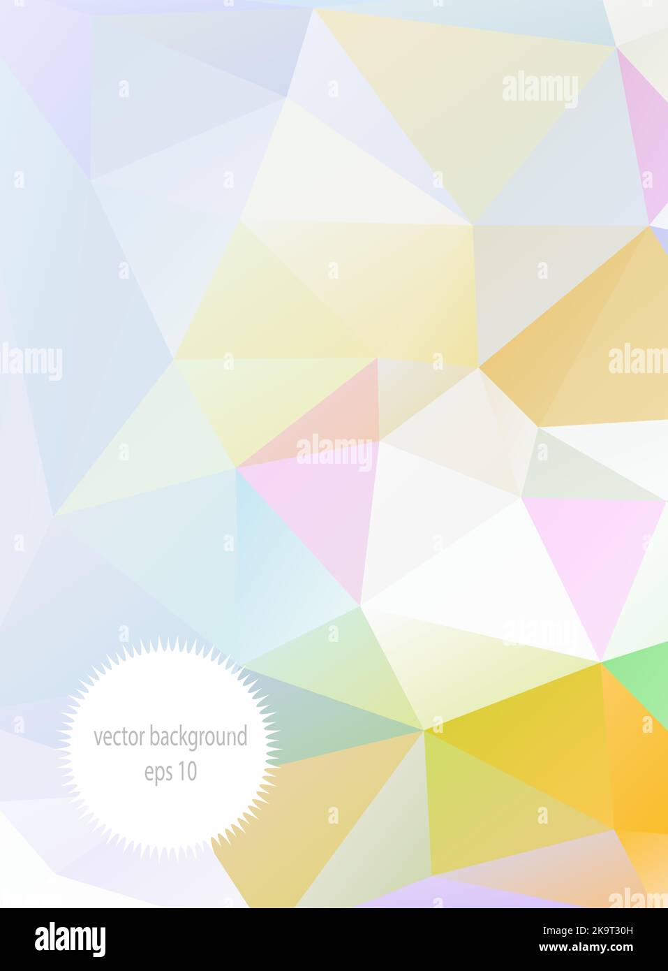 Abstract decorative vector background with triangular polygons Stock ...