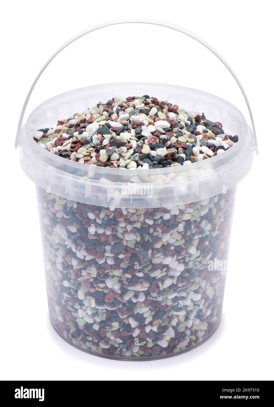 gravel in pot for house plats planting isolated on white background ...