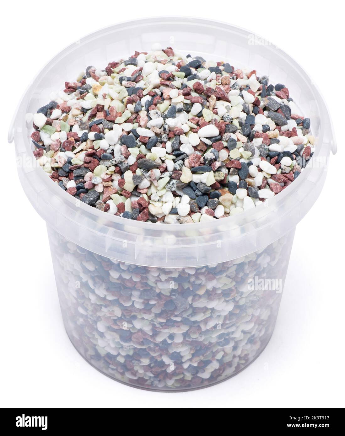 gravel in pot for house plats planting isolated on white background ...
