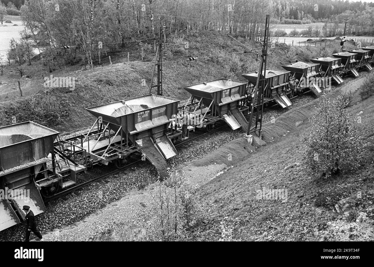 State Railways, SJ Q50. Track maintenance work Stock Photo - Alamy