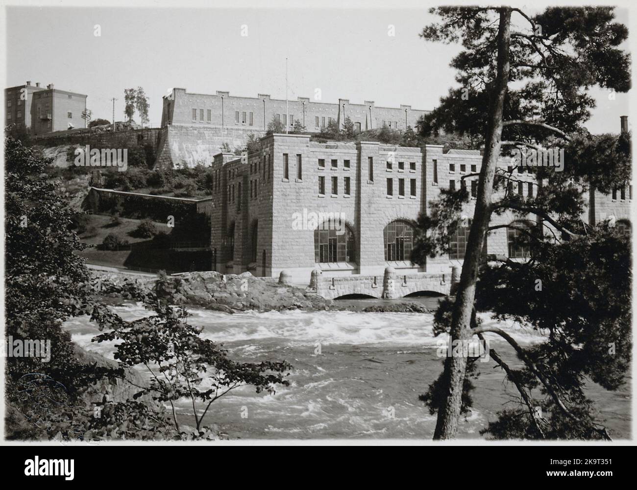 Trollhättan's power station also called Olidan's power plant. The 1906 ...