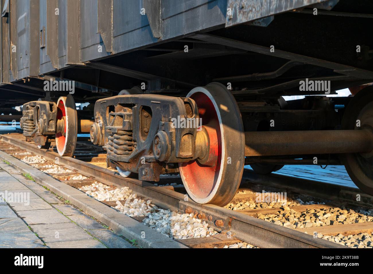 Train Car Undercarriage, passenger train, freight train Stock Photo - Alamy