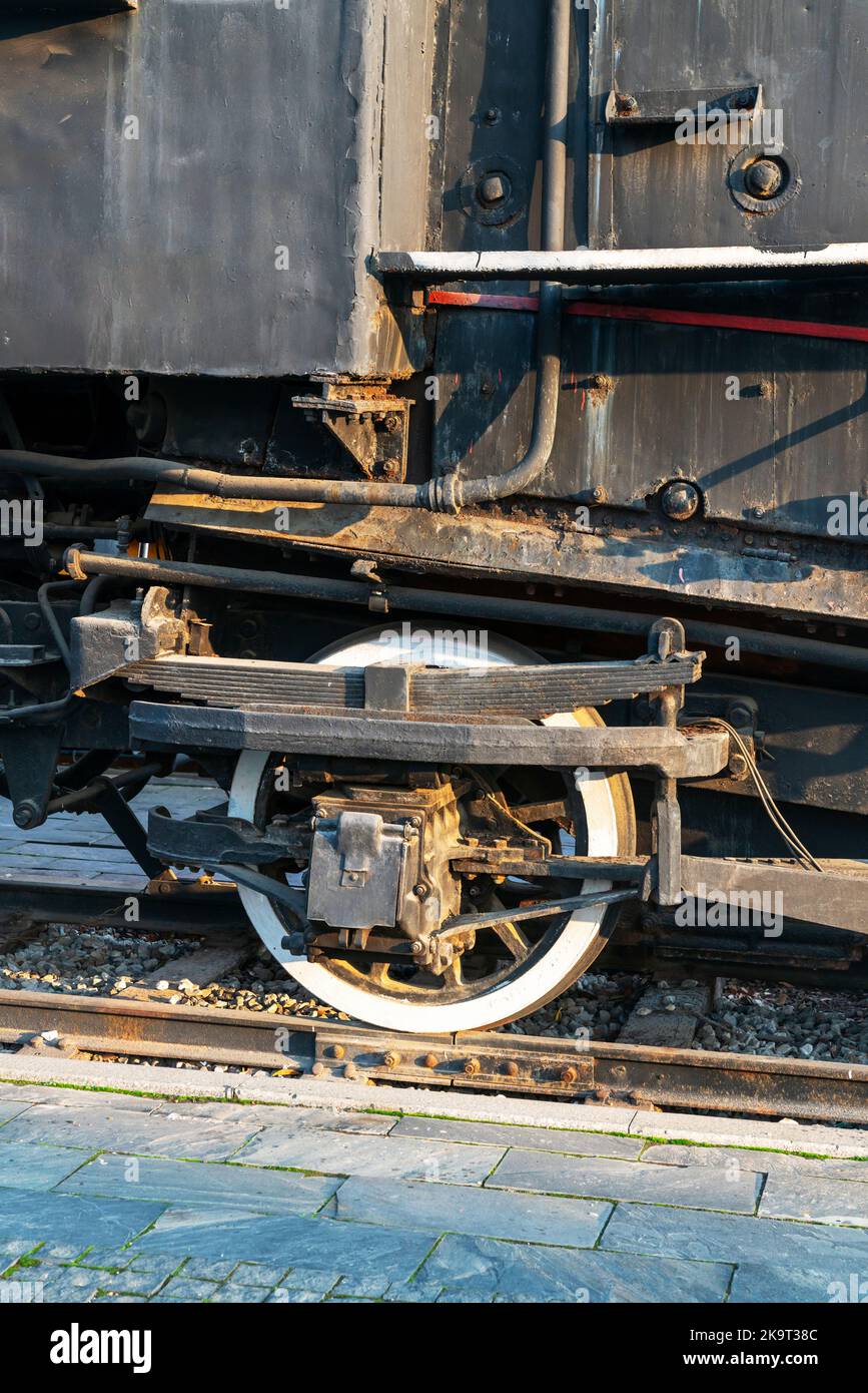 Train Car Undercarriage, passenger train, freight train Stock Photo - Alamy