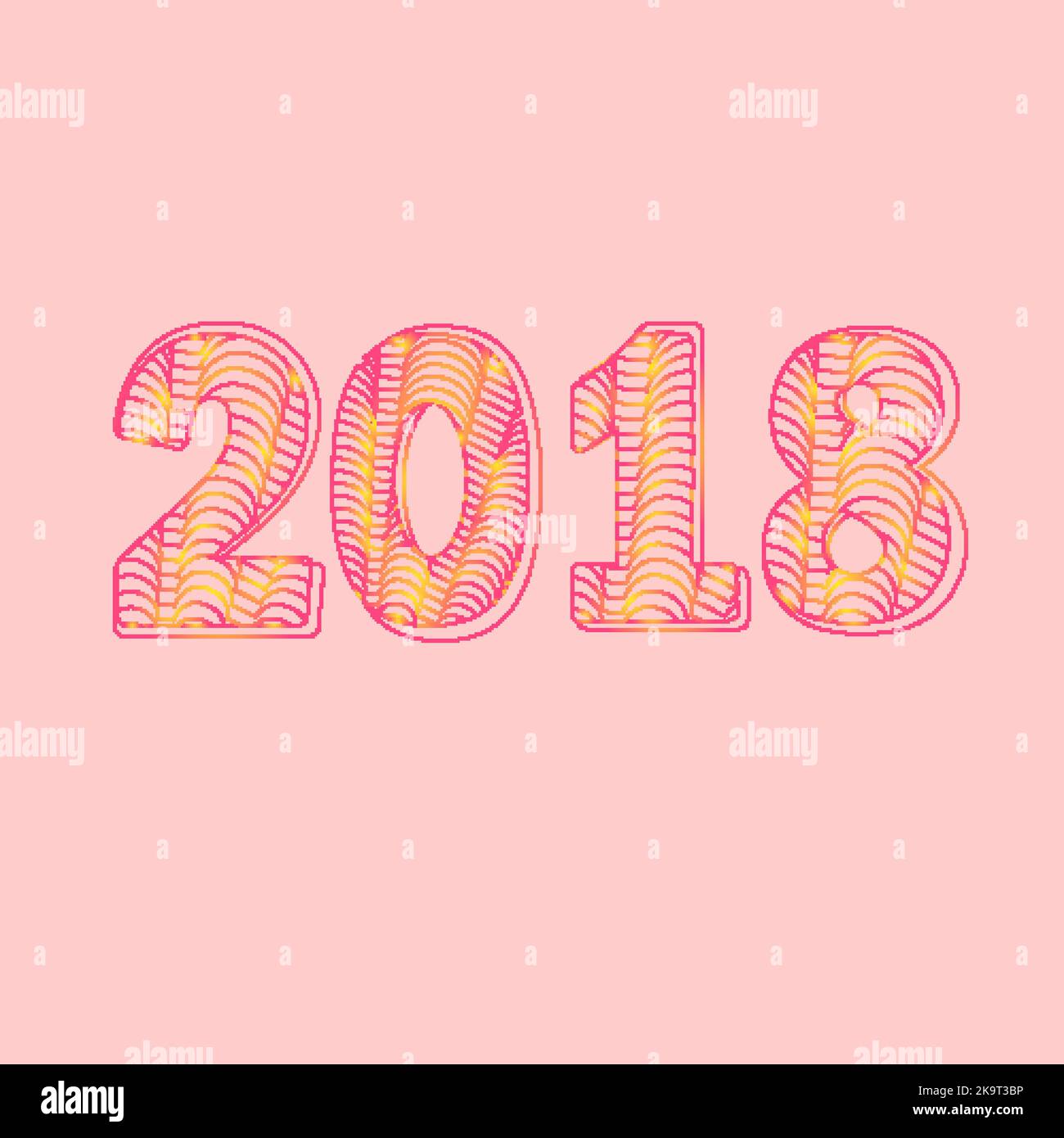 New Year background with numbers 2018 Stock Vector Image & Art - Alamy