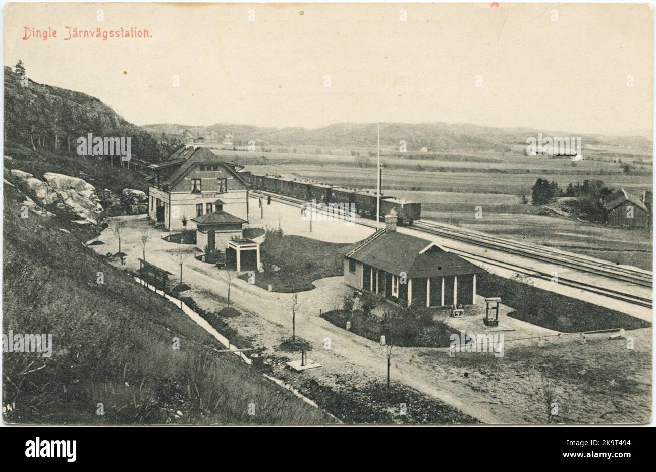 View of Dingle Railway Station Stock Photo - Alamy