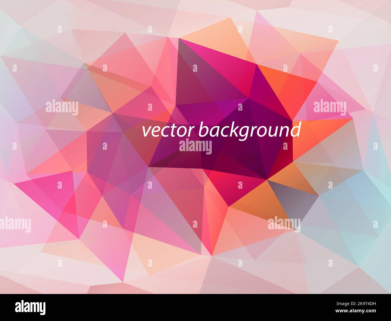 Abstract decorative vector background with triangular polygons Stock ...