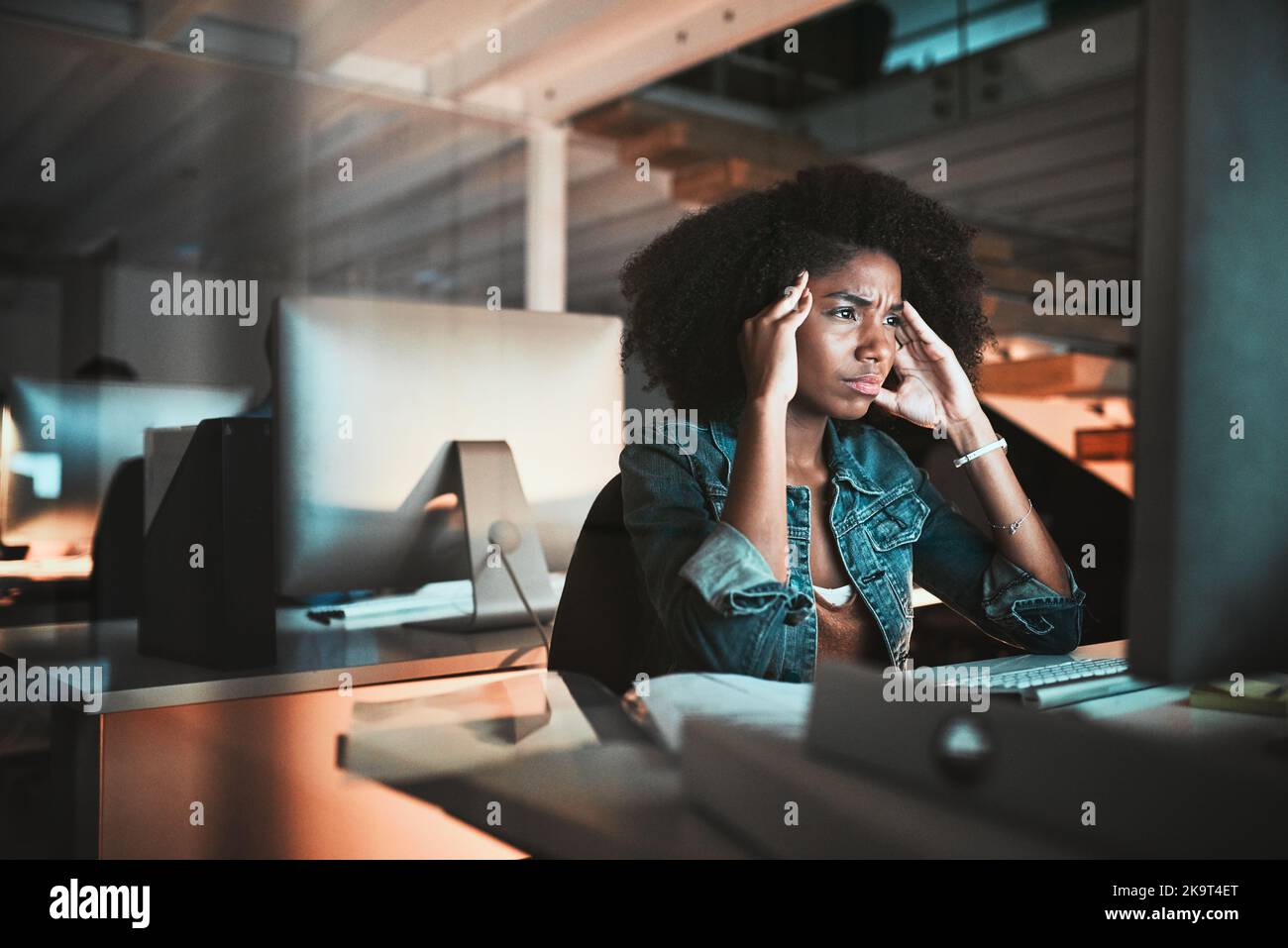 Female entrepreneur working after hours hi-res stock photography and ...