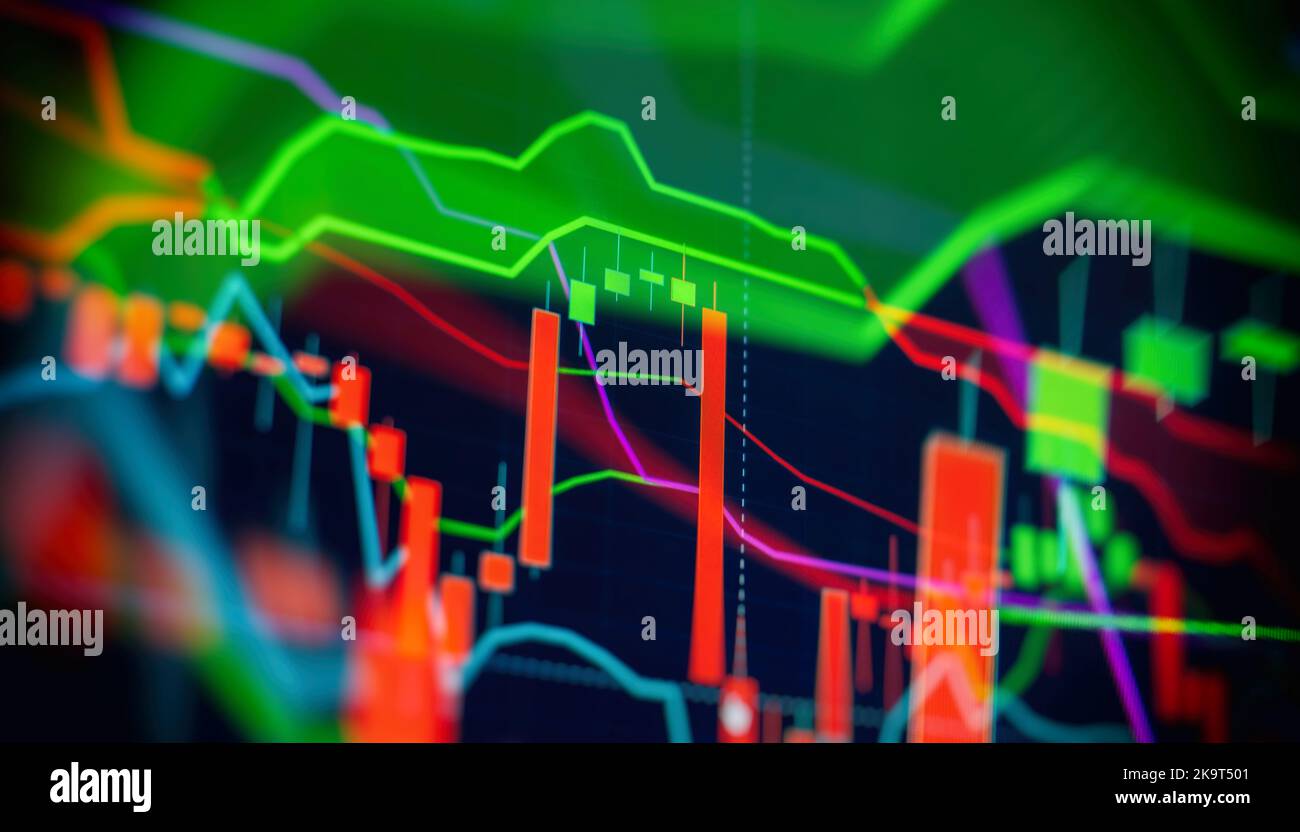 graph chart of stock market investment trading. The Forex graph chart ...