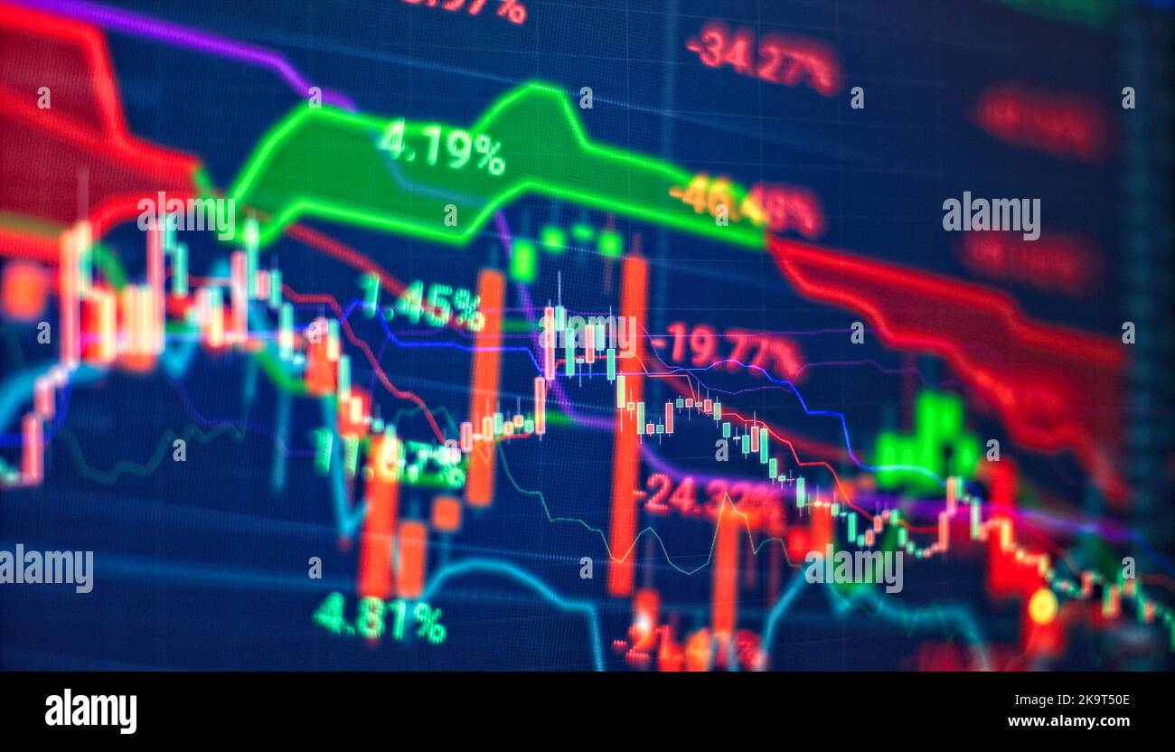 graph chart of stock market investment trading. The Forex graph chart ...