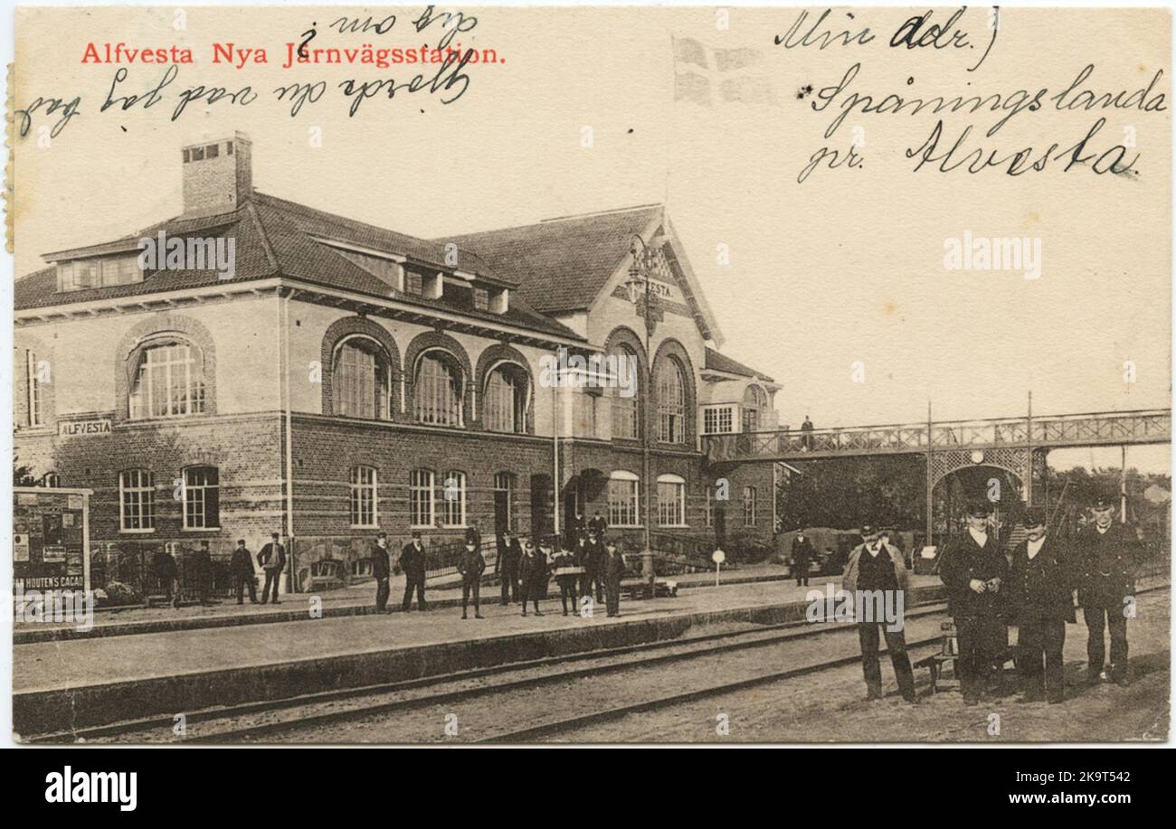 Alvesta railway station Stock Photo - Alamy