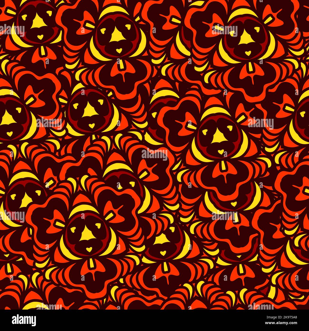 Abstract ornaments, seamless decorative pattern. Vector illustration ...