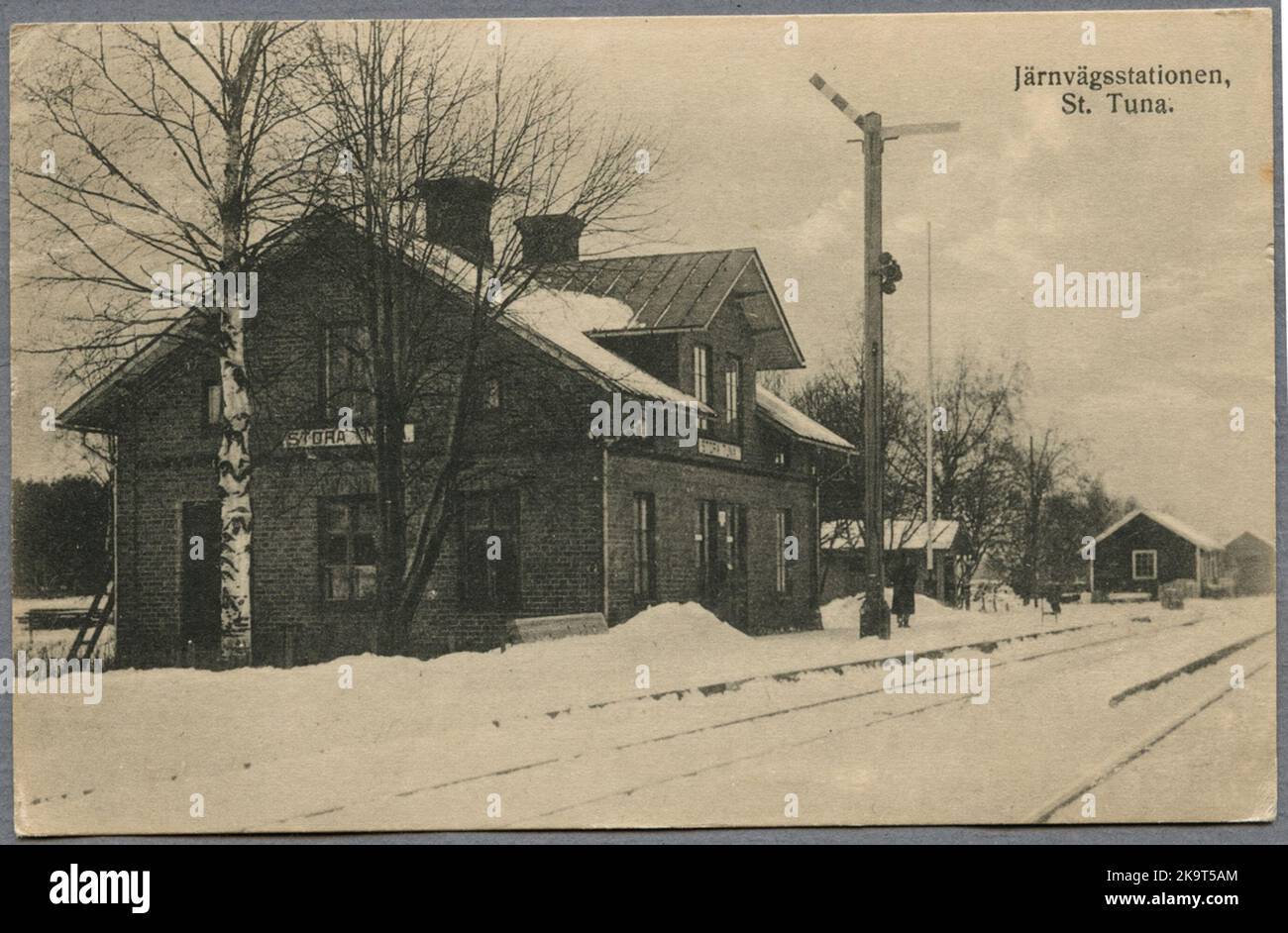 Stora Tuna Railway Station Stock Photo - Alamy