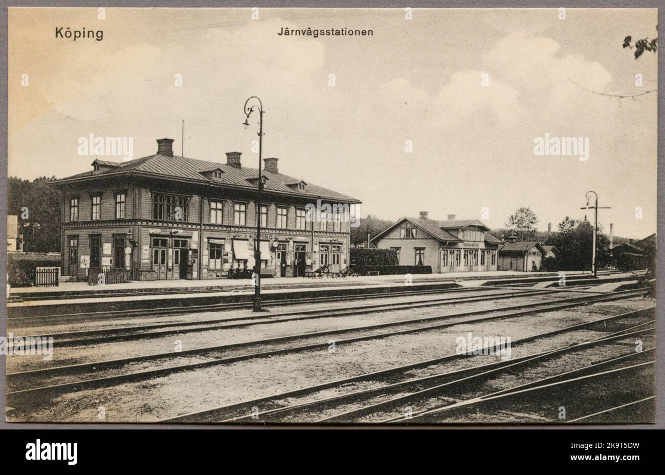 The railway station in Köping Stock Photo - Alamy