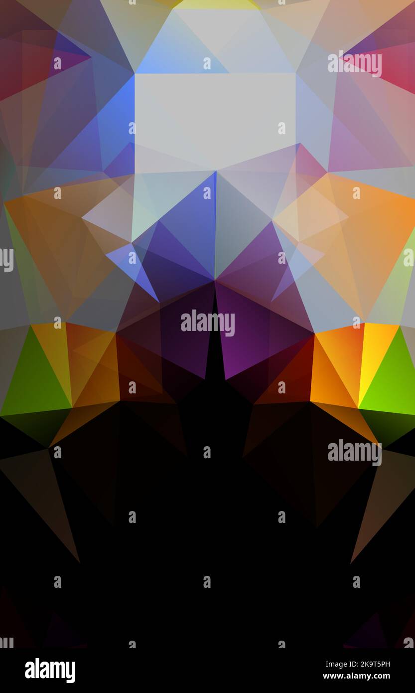 Abstract decorative vector background with triangular polygons Stock ...