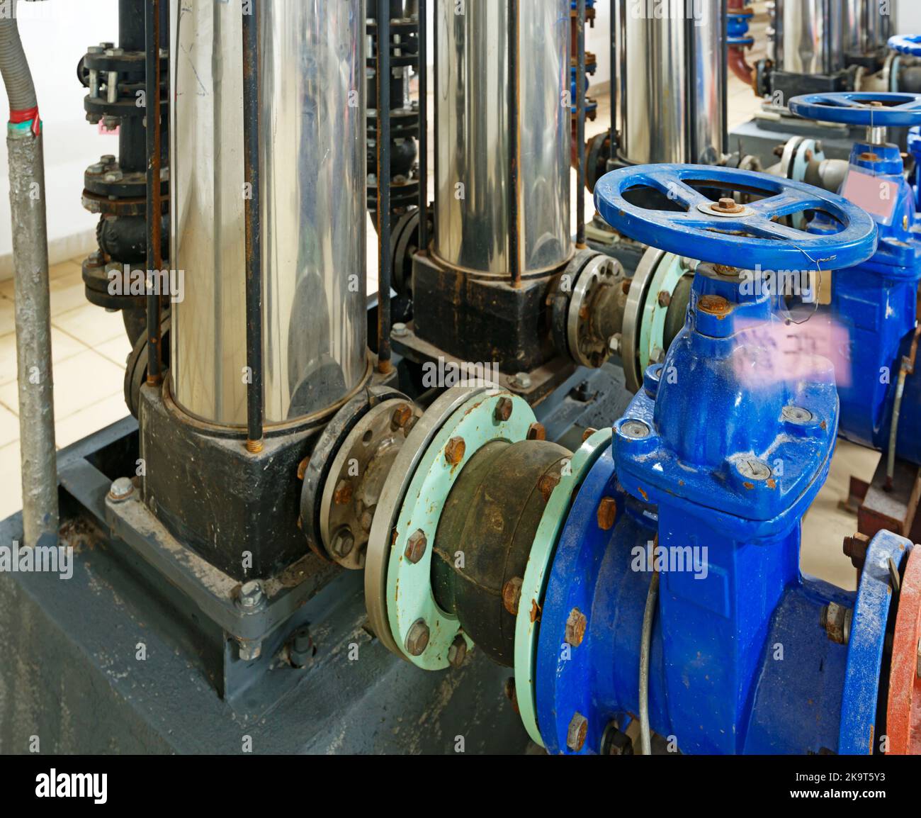 pressure pump for running water in a building Stock Photo - Alamy