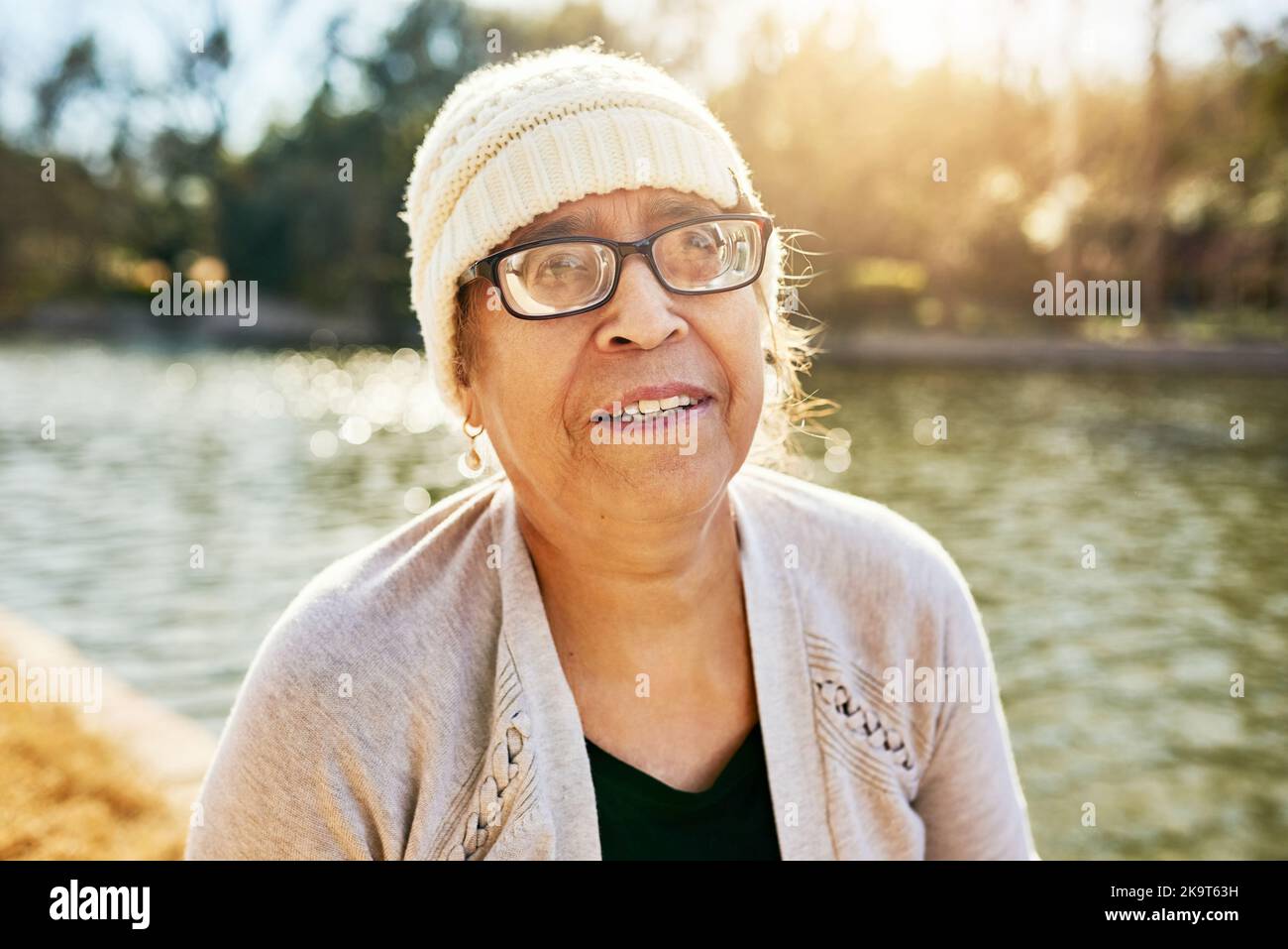 Growing older, days like these matter more. Portrait of a senior woman ...