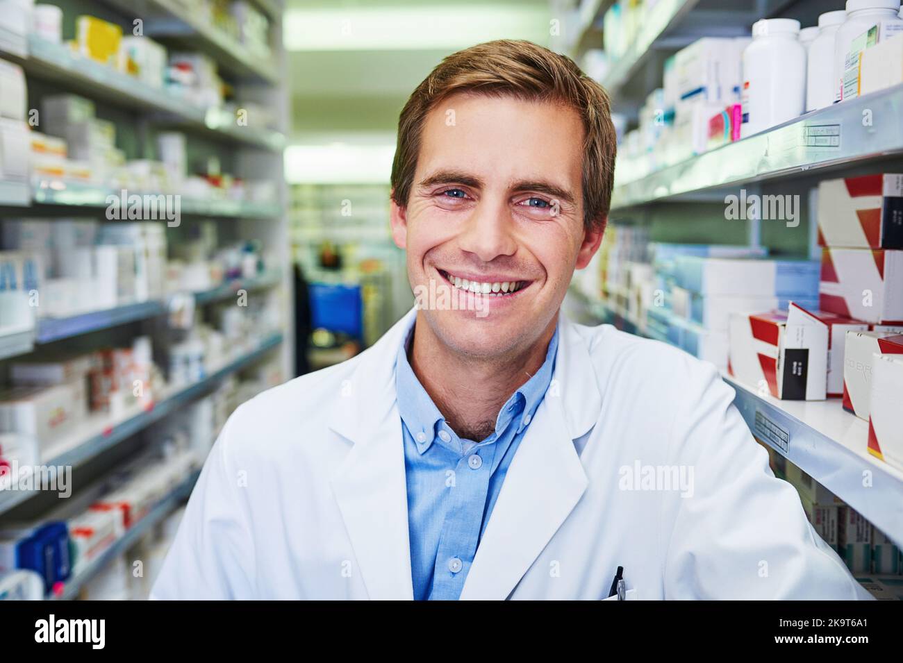 Keeping you well keeps me happy. Portrait of a confident young ...